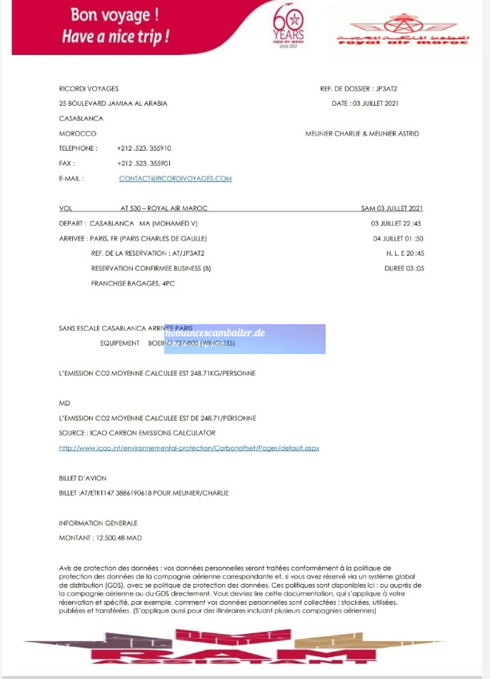 Bildergalerie - Charlie Meunier Rechnung 1