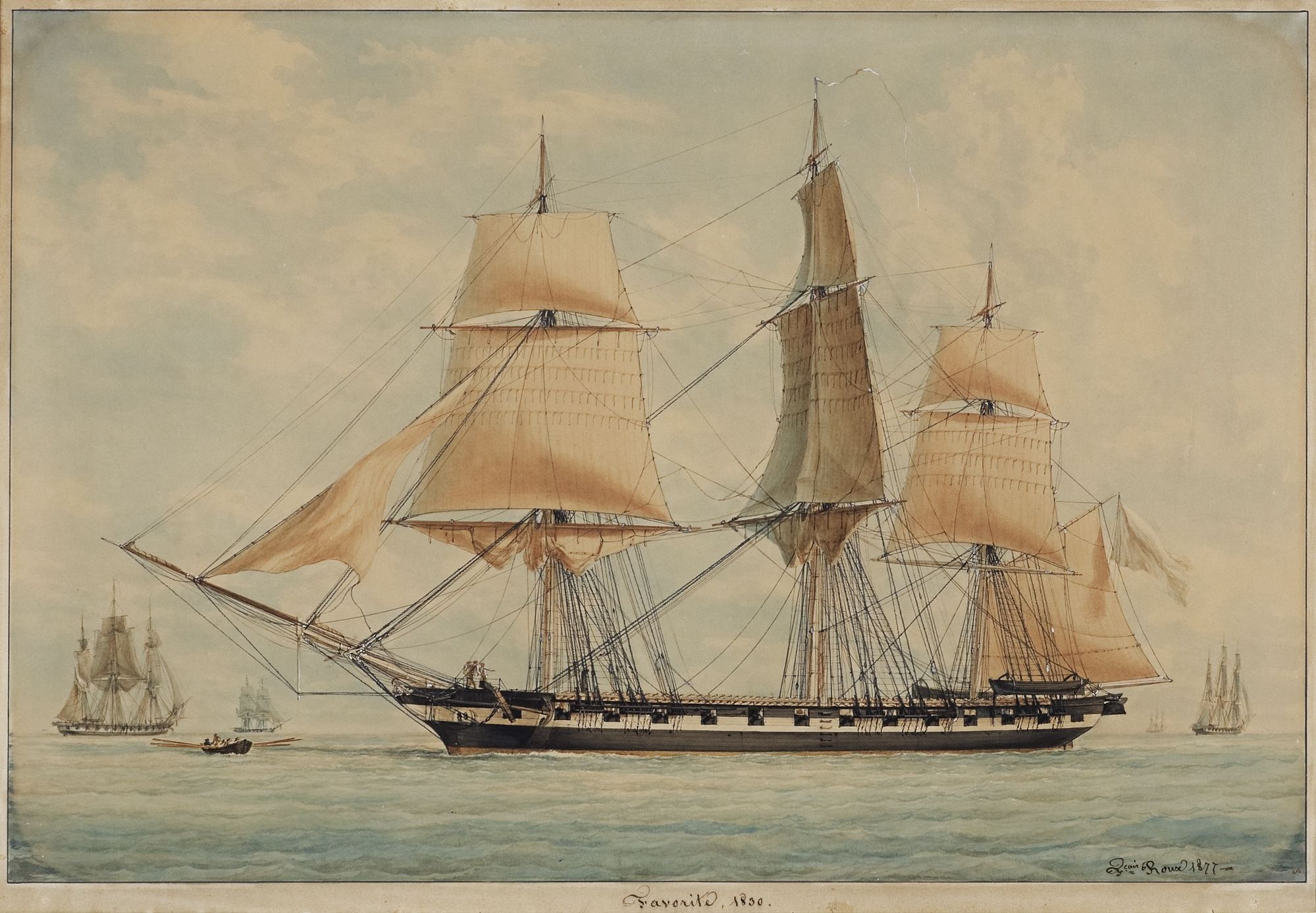 RE: Französische Korvette "La Créole " 1827 - 174