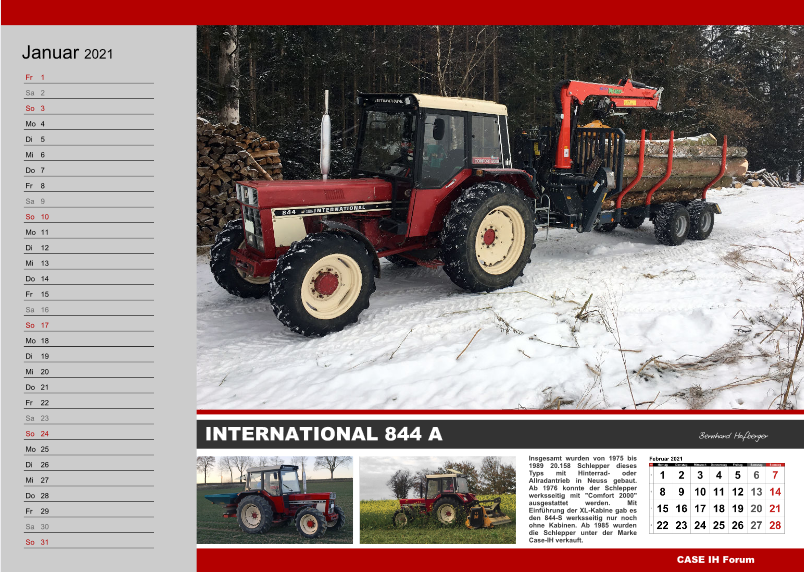 IHC / CASE IH Kalender 2021