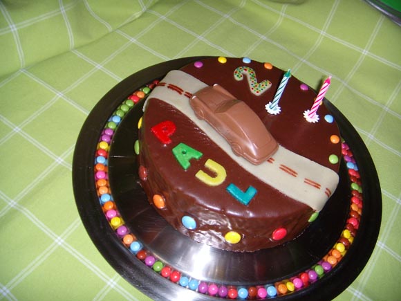 Geburtstag-Kinder » Torte mit Auto